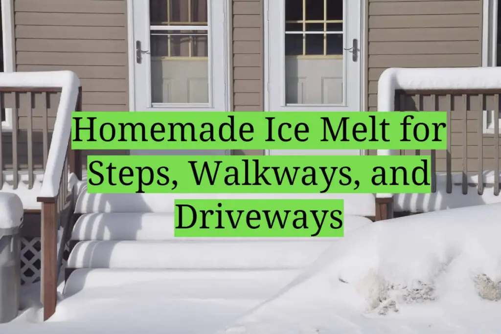 Homemade Ice Melt for Steps, Walkways, and Driveways - HomeProfy